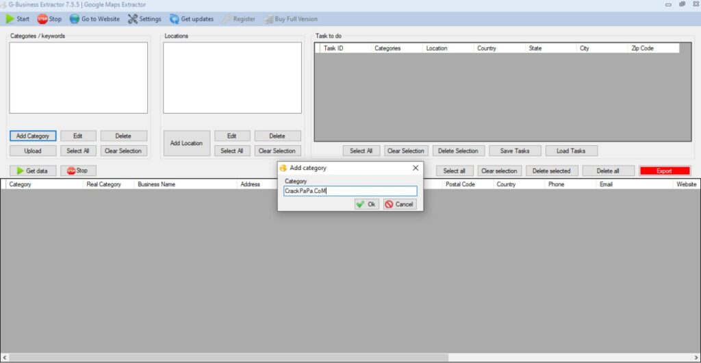 G-Business Extractor v7.5.5 Cracked Download - TeamArmaan
