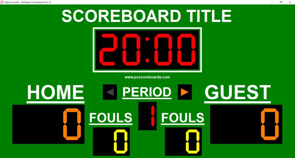 Multisport Scoreboard Pro v3 (PC Scoreboards) With Crack Download ...